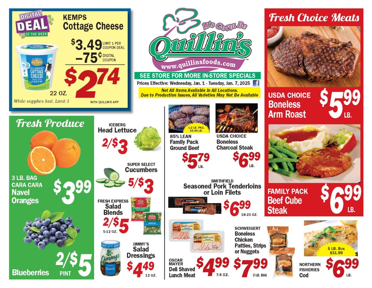 Quillin's Quality Foods | Quillin's 9 Convenient Locations
