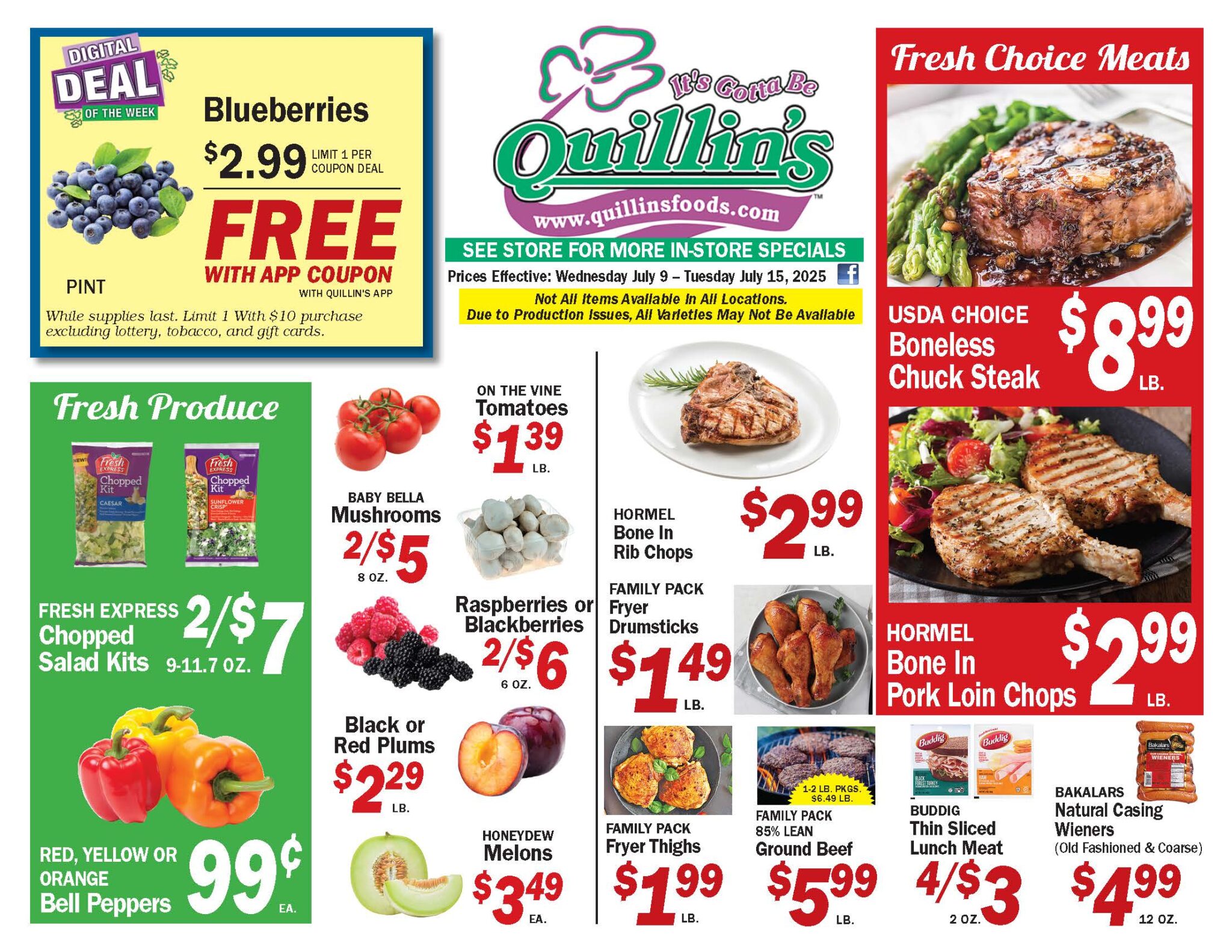Current Ads | Quillin's Quality Foods Updated Weekly Flyer