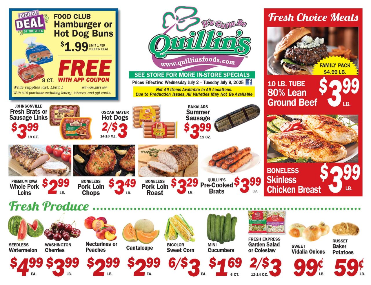 Quillin's Quality Foods | Quillin's 9 Convenient Locations