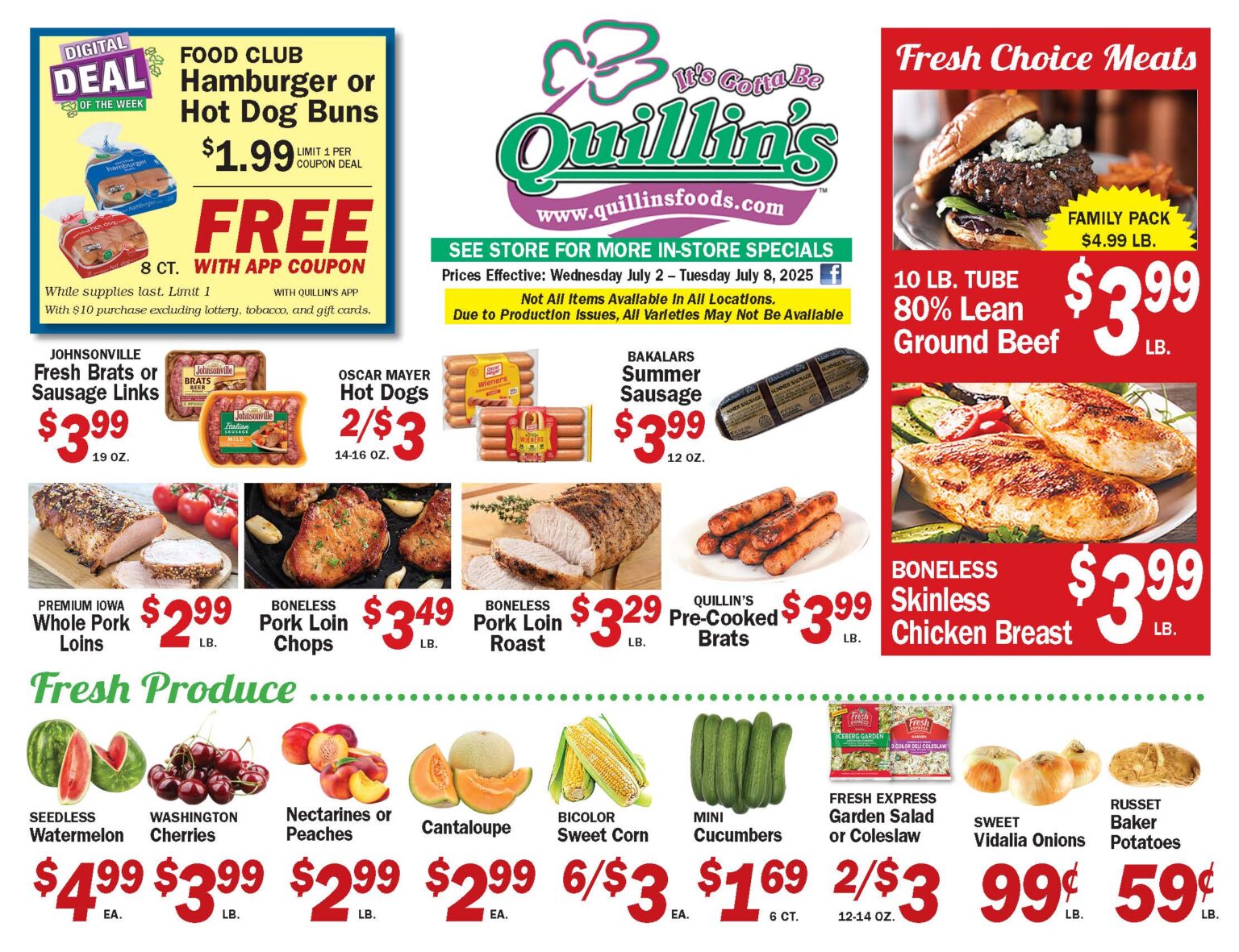 Quillin's Quality Foods | Quillin's 9 Convenient Locations